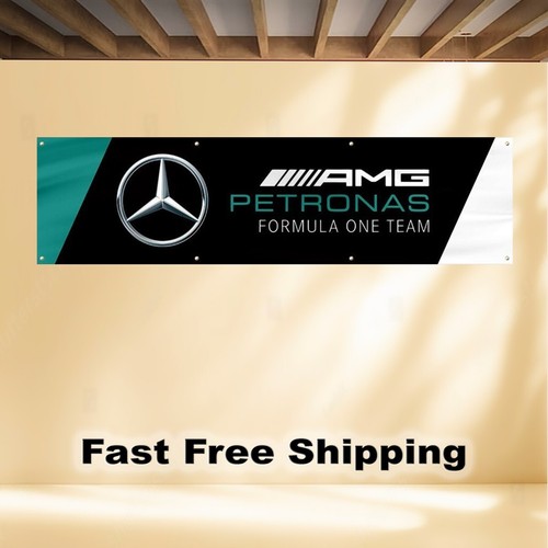 MERCEDES BENZ AMG 2'X8' BANNER FLAG SIGN FORMULA ONE RACING TEAM F1 | eBay