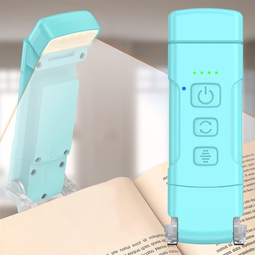 Clip-on USB Rechargeable Reading Light Book Light with Timer Memory ...