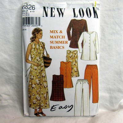 Vintage Sewing Pattern New Look 6626 Size 8 to 18 Simplicity 1990s ...