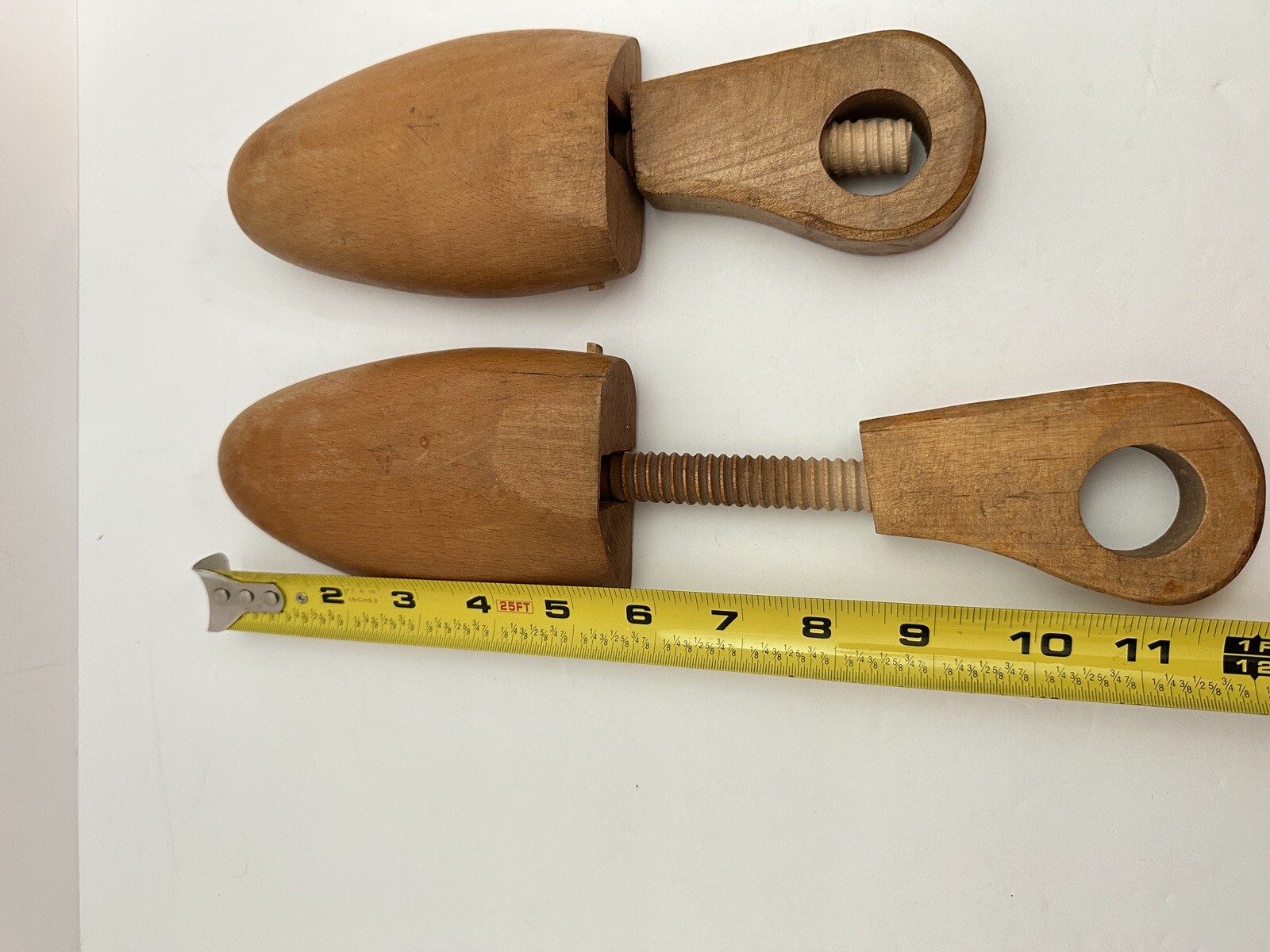 Antique Wood Shoe Stays Trees Adjustable Wooden Screw… - Gem