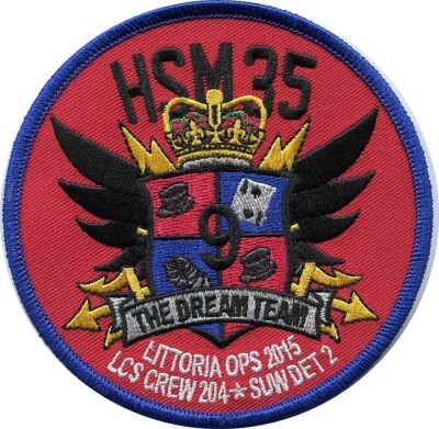 HSM-35 Det 9 LCS crew 204 Littoria Ops 2015 US Navy patch | eBay
