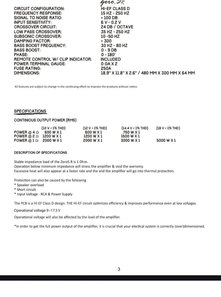 B2 Audio Zero 5r Competition Car Audio Amplifier | eBay