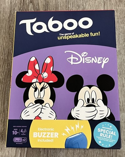 Taboo Disney Edition Party Board Game With BUZZER Complete | eBay