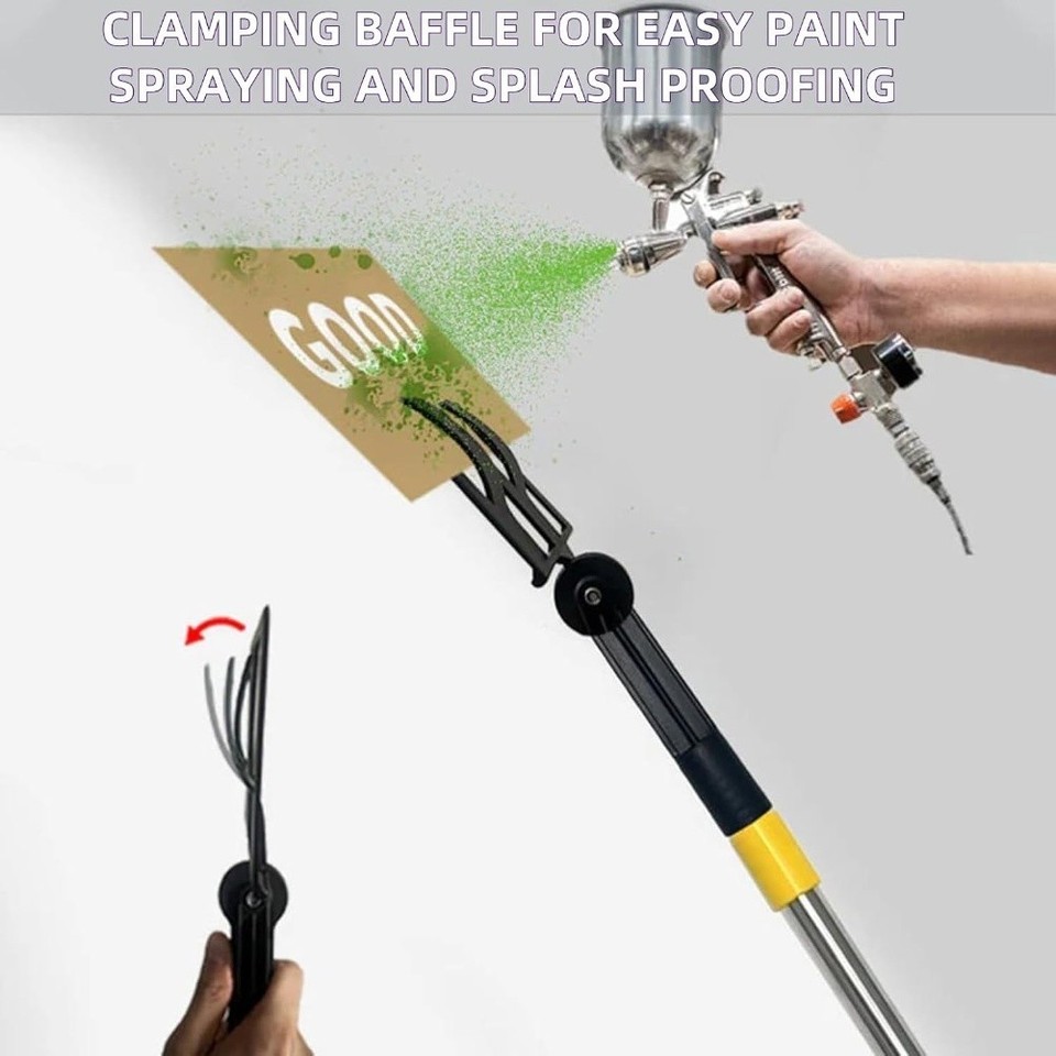 Paint Shield Holder Spray Guard Clamp Fits Paper Plastic Metal Even ...
