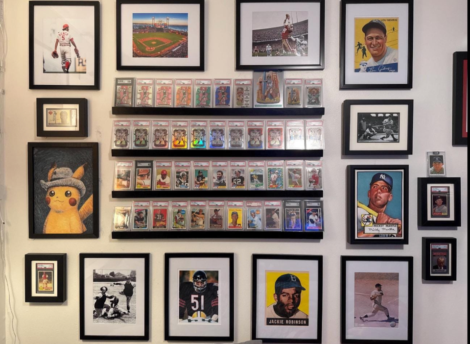 BEAUTIFUL Handmade Sports Card Display shelf. Simple, Wall Display ...