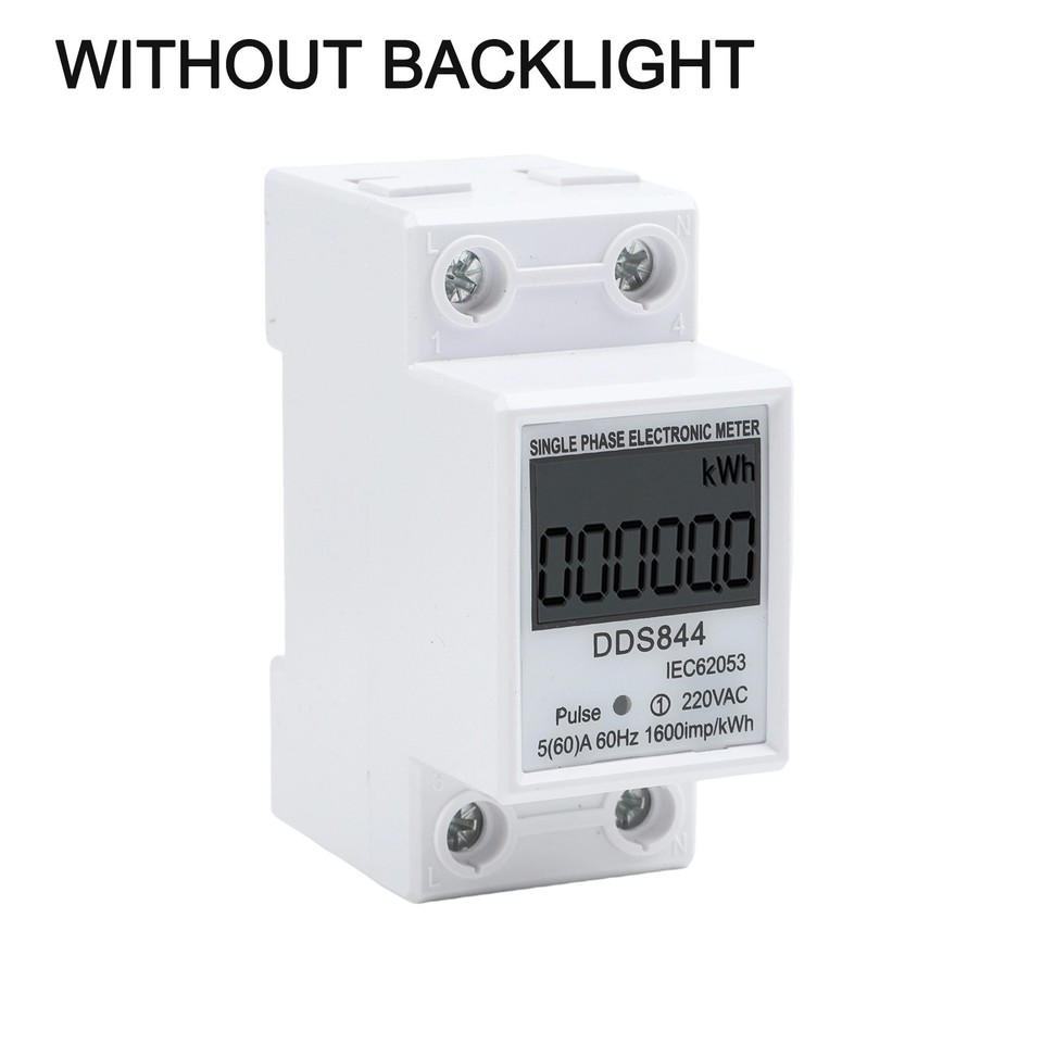 LCD Electric Meter KWH AC Digital WattHour Meter 220V 60A Suitable for ...