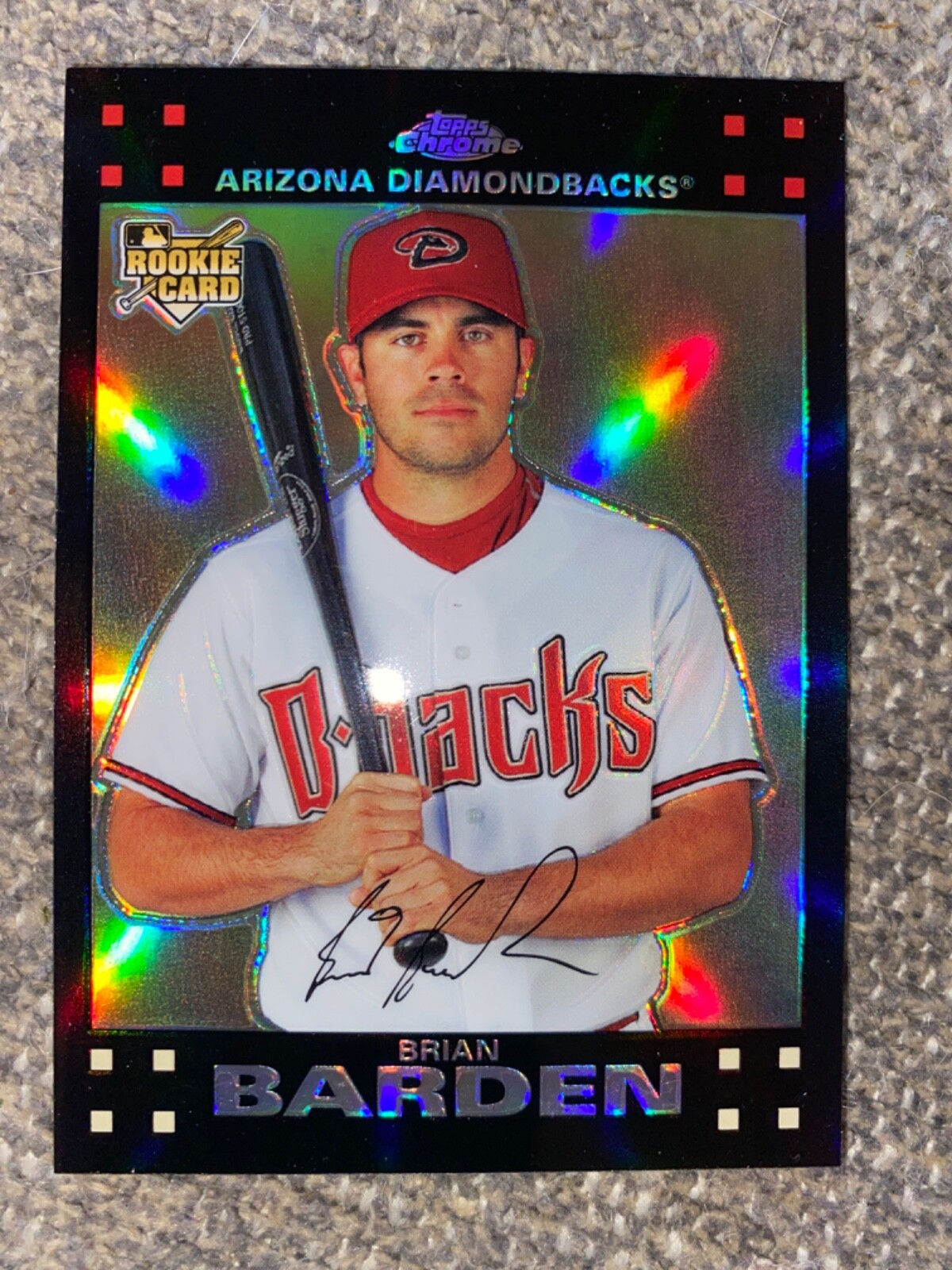 2007 Topps Chrome Refractor #293 Diamondbacks Brian Braden Rookie Card ...