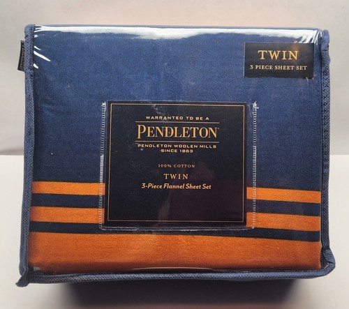 Pendleton Twin 3 Piece Flannel Sheet Set 100% Cotton | eBay