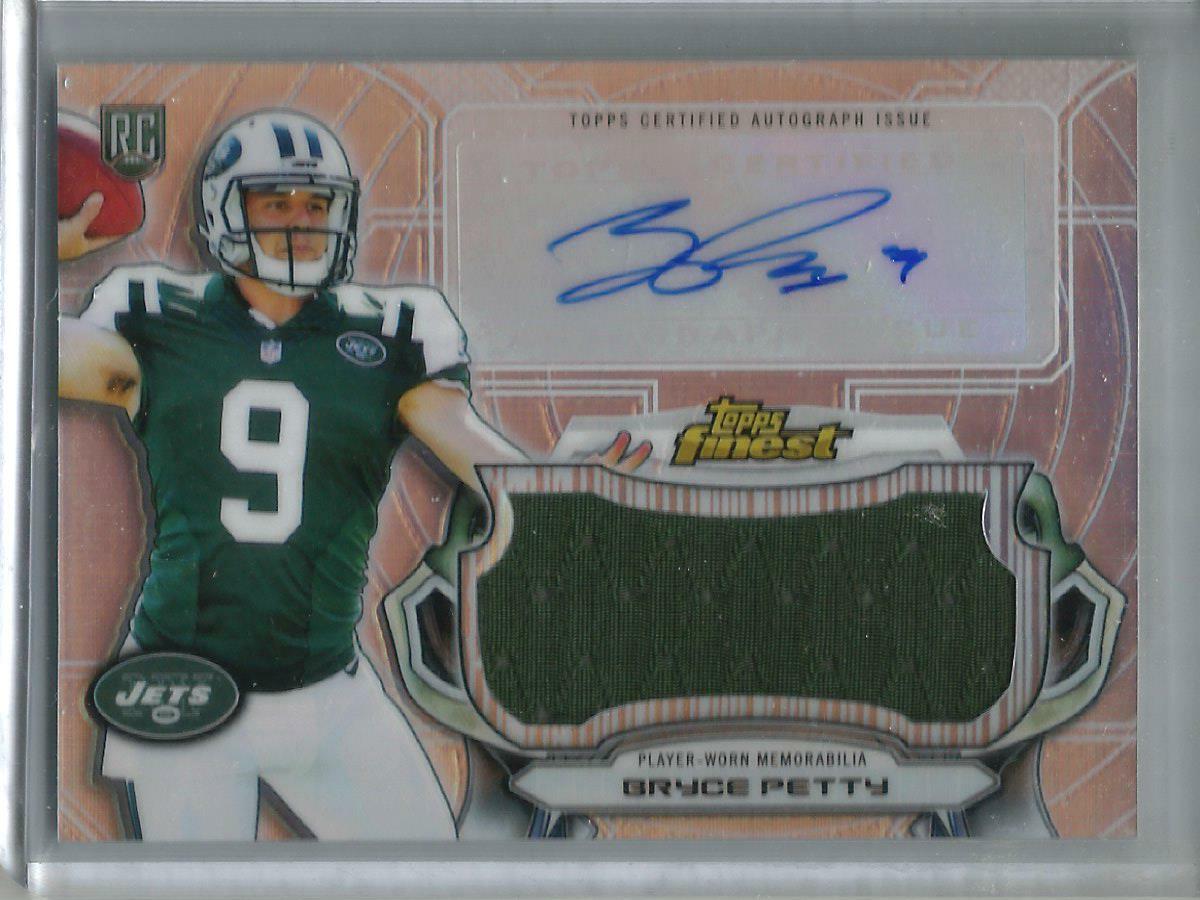 Bryce Petty 2015 Finest Refractor Autograph Game Used Jersey Rookie | eBay