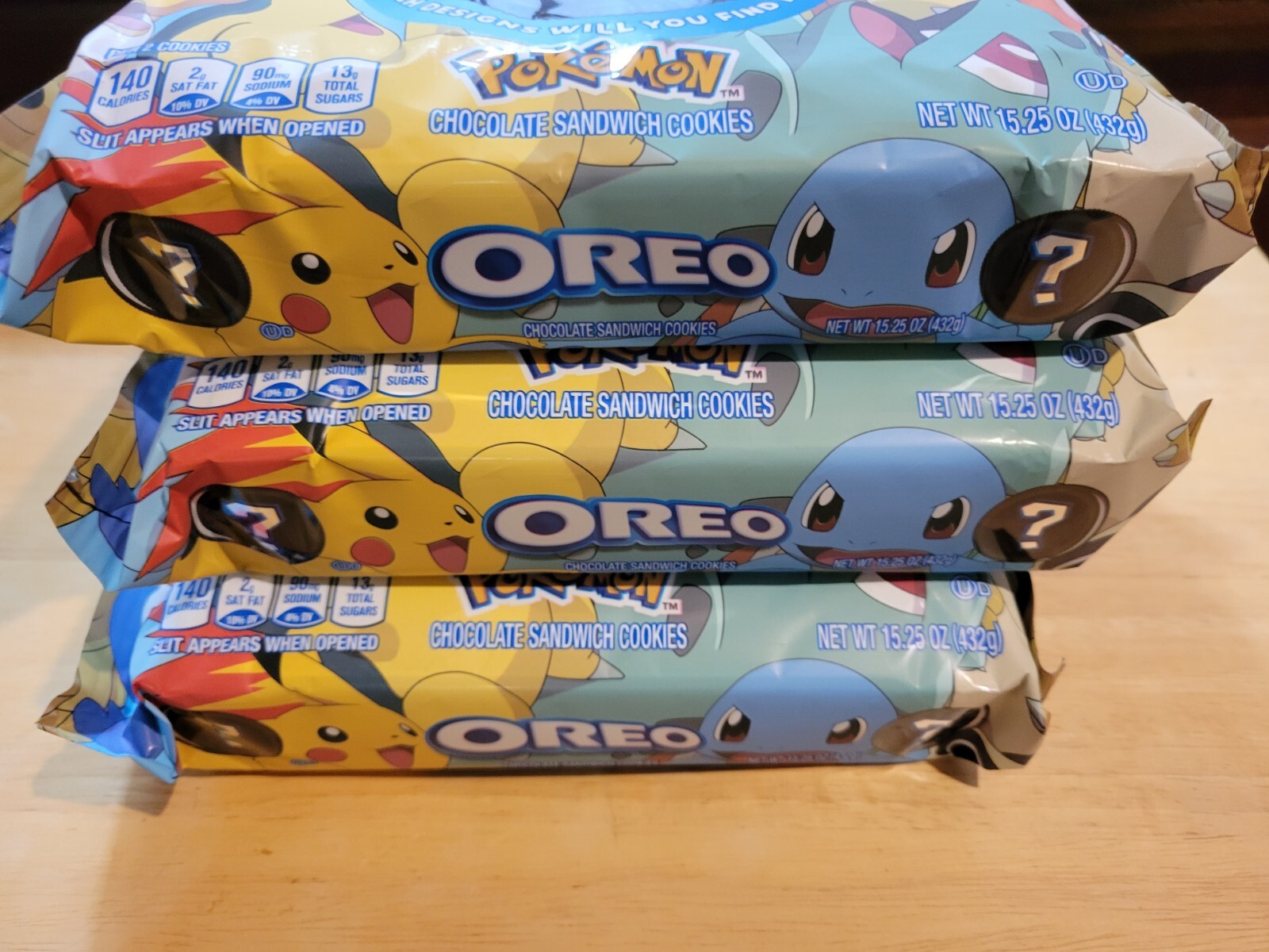 Limited Edition 3 SEALED Pokémon Oreos! Mew Is Waiting To Be Found | eBay