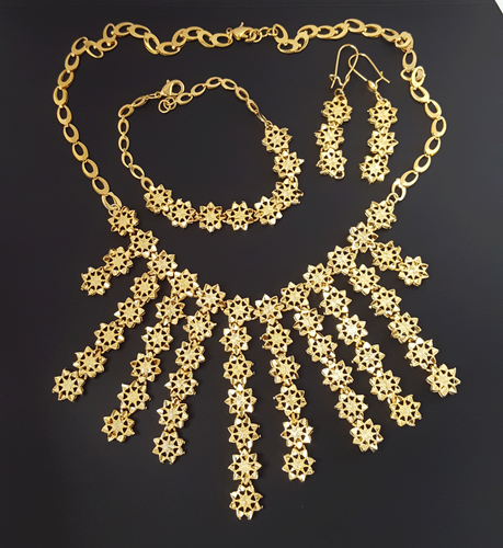 Gelin Taki 22 Ayar Altin Kaplama Set Gold GP Schmuckset Bilezik Kolye ...