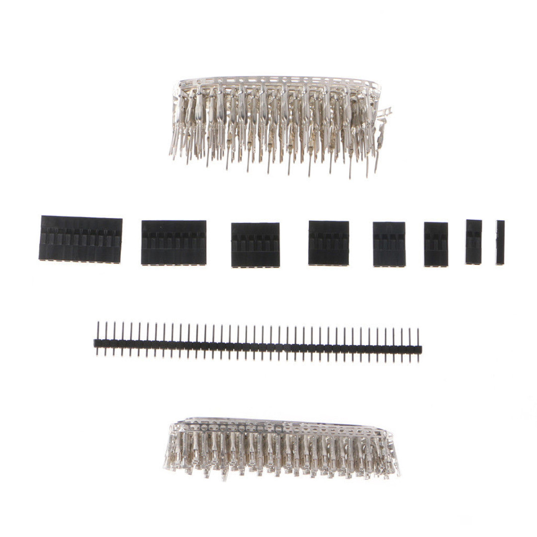 1450Pcs 2.54mm PCB Wire Jumper + Pin Header Housing Connector Kit For ...
