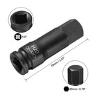 20mm Hex Impact Bit Socket H20 1/2" CR-MO Steel Drive Sockets Hex ...