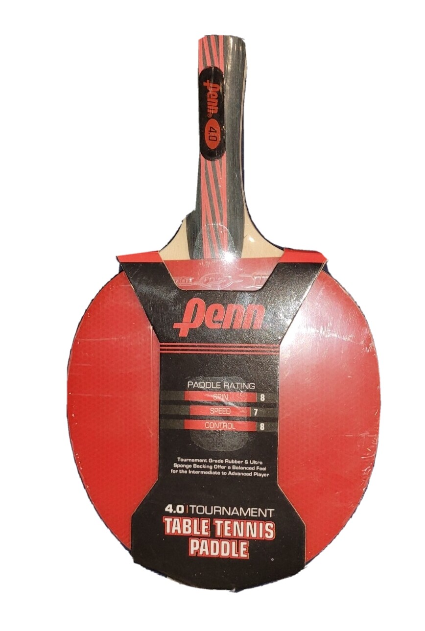 Penn 4.0 Tournament Table Tennis Paddle Red/black for sale online | eBay