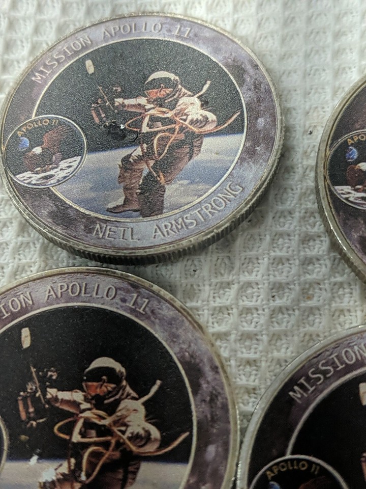 15 Coin Apollo 11 Moon Landing Commemorative Neil Armstrong, Other ...