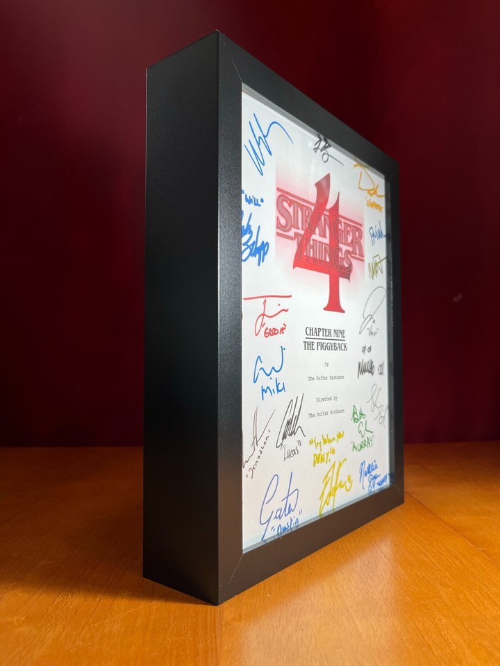 Stranger Things 4 Season Finale Script Signed- The Piggyback- Autograph ...