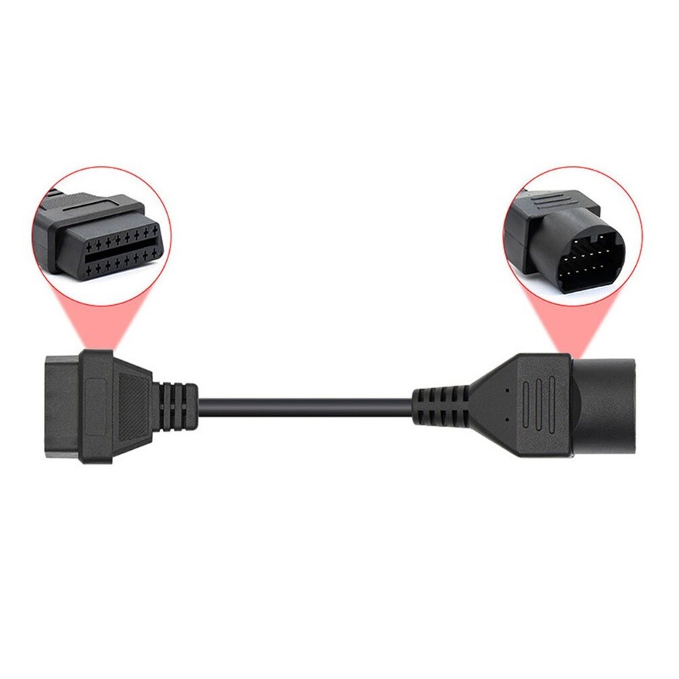 For Mazda Vehicle Diagnostic Tools Connector 17 Pin to 16 Pin OBD2 ...