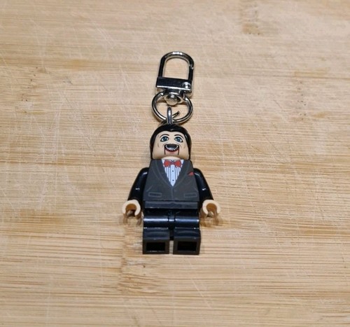 LEGO CUSTOM HORROR MOVIE SAW BILLY THE PUPPET MINIFIGURE KEYCHAIN ...