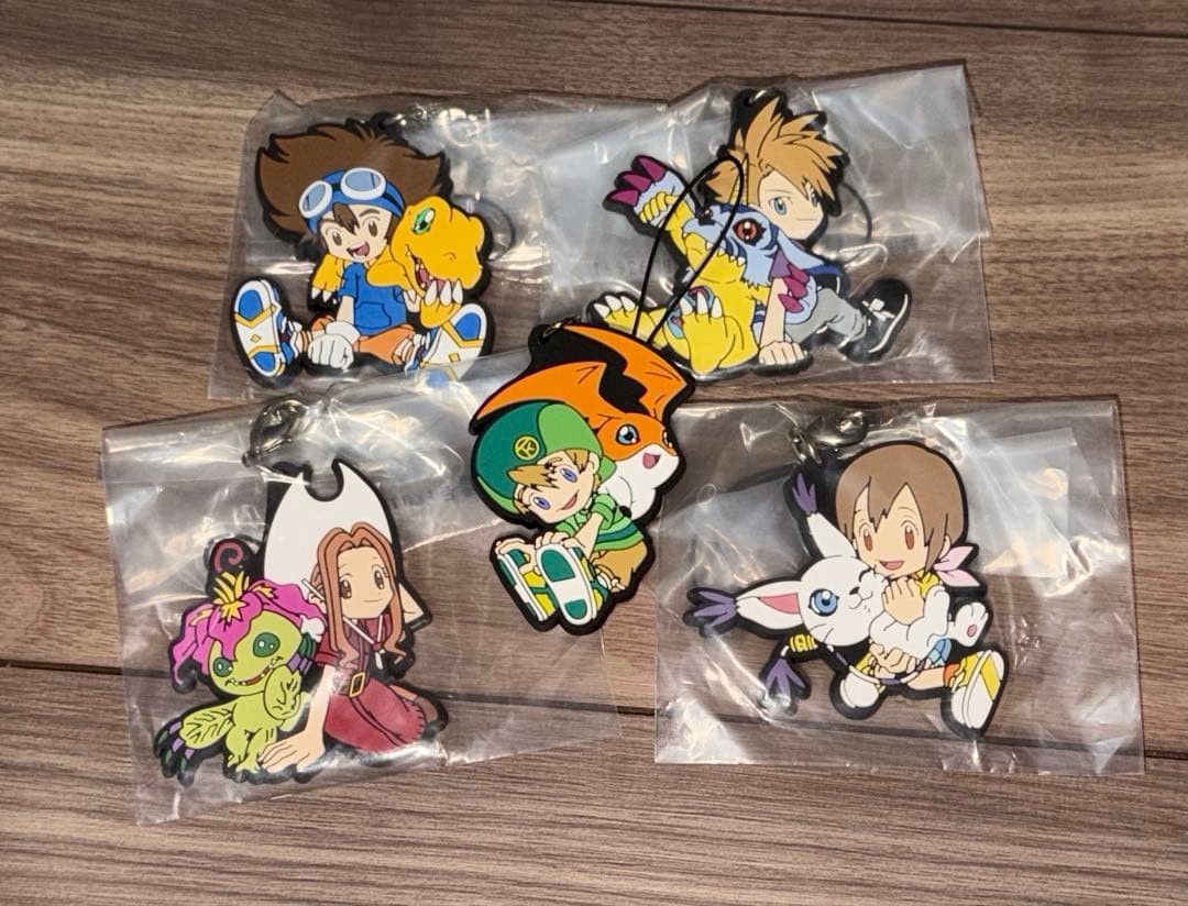 Ichiban Kuji Digimon Adventure: Rubber Strap 5 Types set | eBay UK