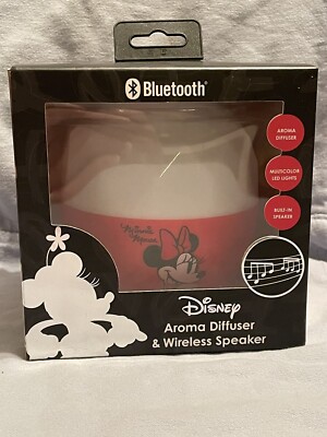 NEW Walt Disney Minnie Mouse Wireless Speaker & Aroma Diffuser LED ...