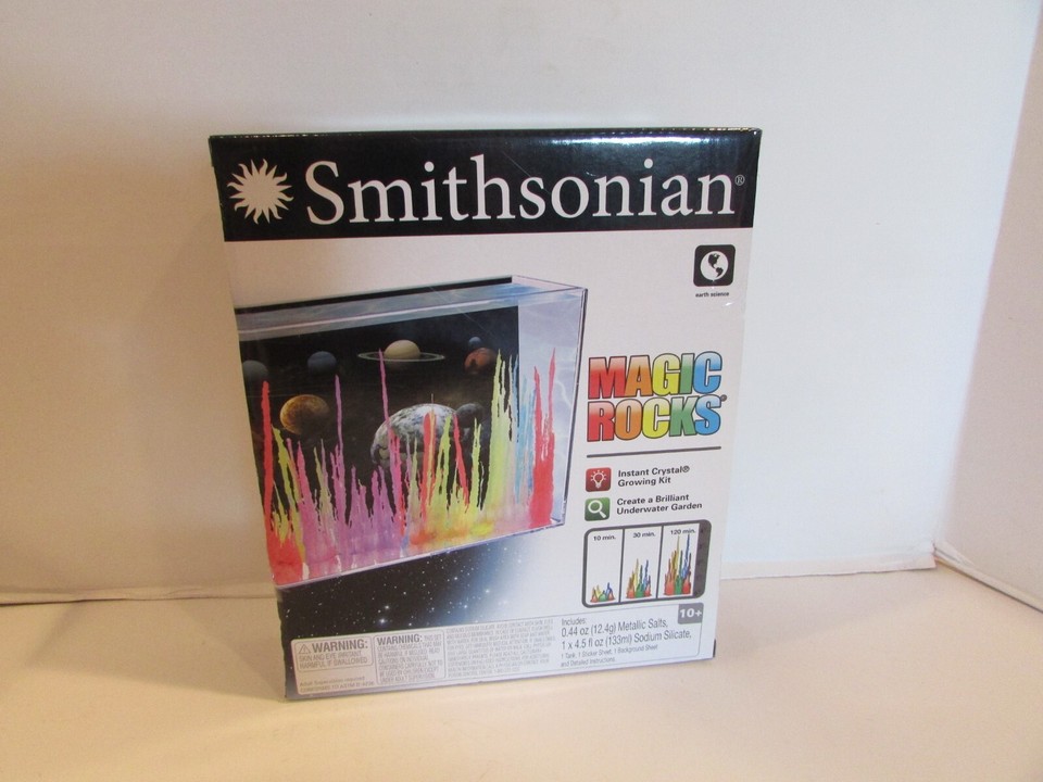 Smithsonian 952257 Earth Science Building Kit Magic Rocks Grow Crystals ...