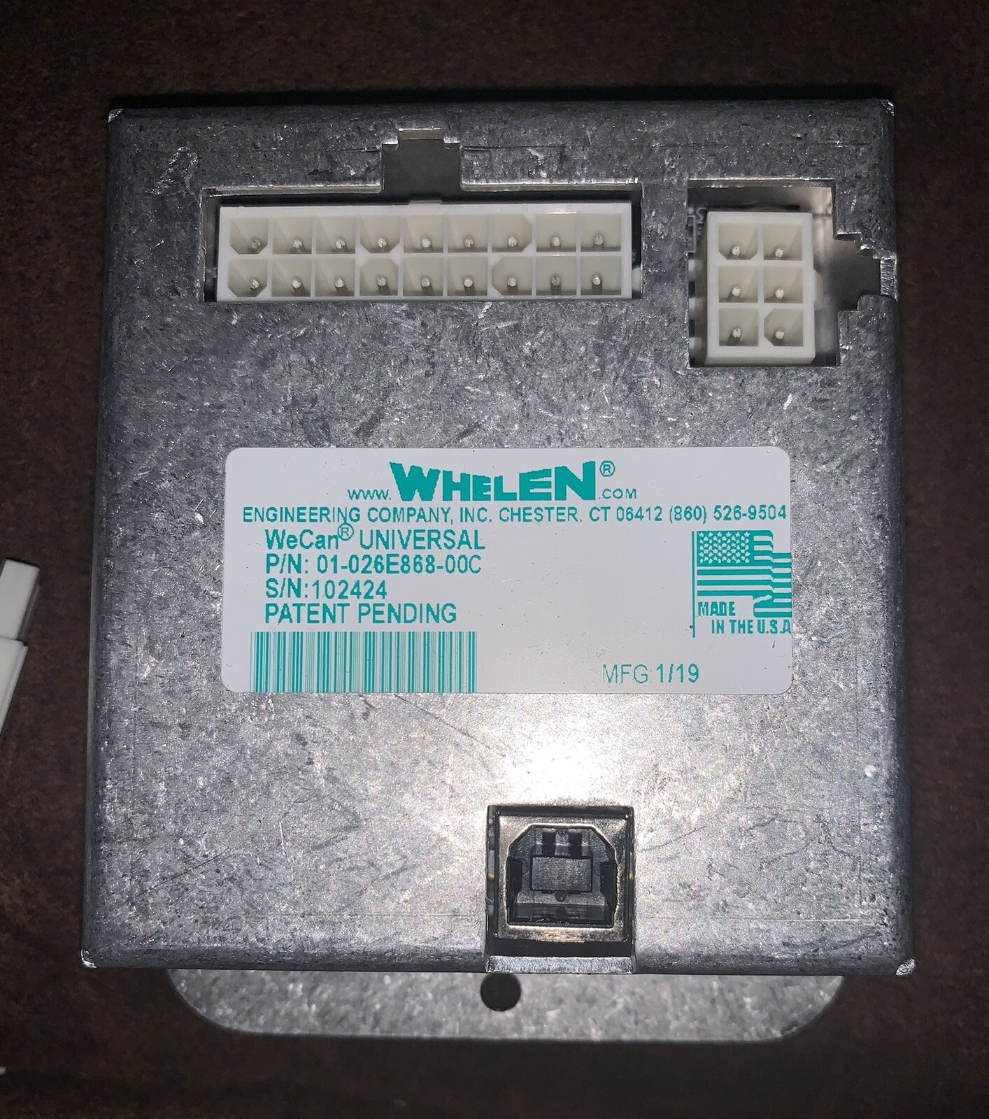 Whelen Wecan 01-026e868-00c Universal Control Point WCCP for sale ...