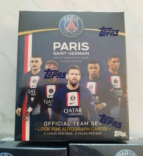 TOPPS PSG TEAM SET Paris Saint Germian 2022-2023 SEALED BOX | eBay