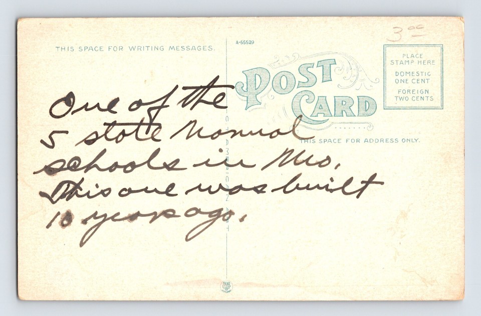 Postcard Missouri Springfield MO State Normal School 1930s Unposted ...