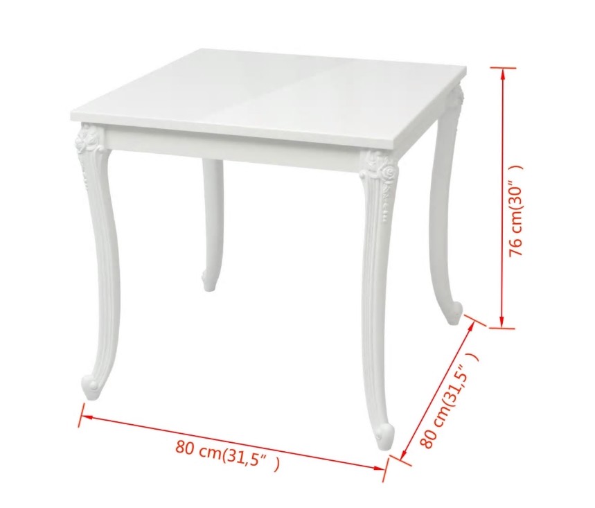 Small Vintage Dining Table Kitchen Room Antique Retro Style Furniture ...