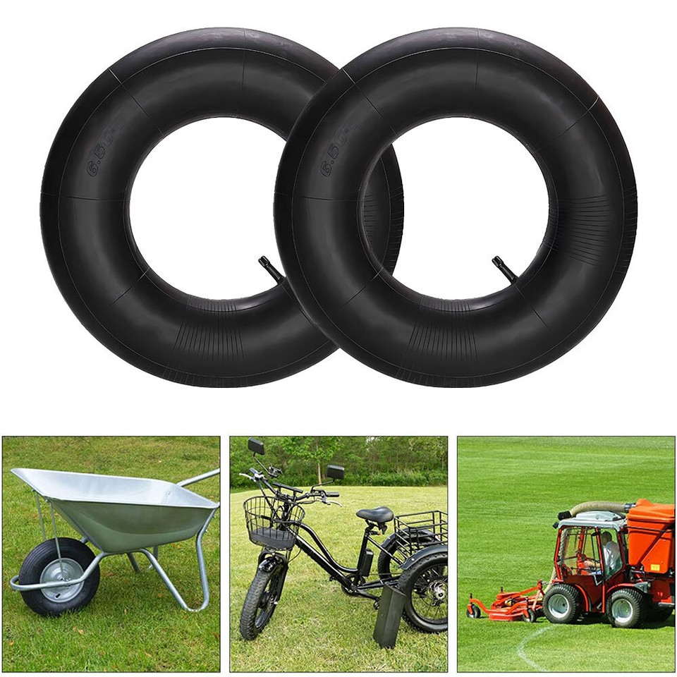 2Pcs 16X6.50-8 Heavy Duty Inner Tube For Lawn Mower Tractor Garden ...