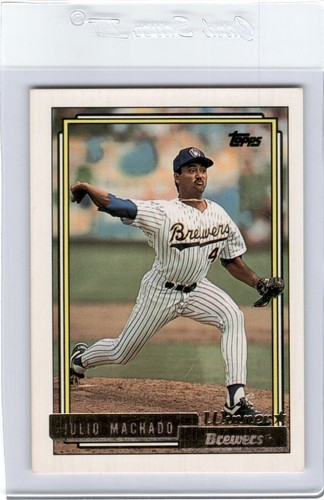 JULIO MACHADO 1992 TOPPS GOLD WINNER BREWERS K3 | eBay