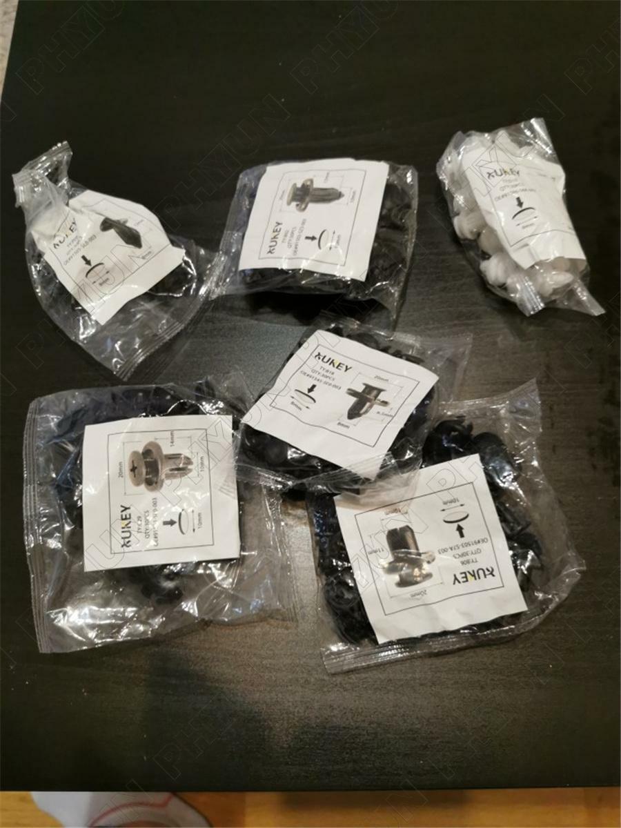 180pcs 6 Kinds Car Body Panel Clips Bumper Fixed Fastener Push Rivets ...