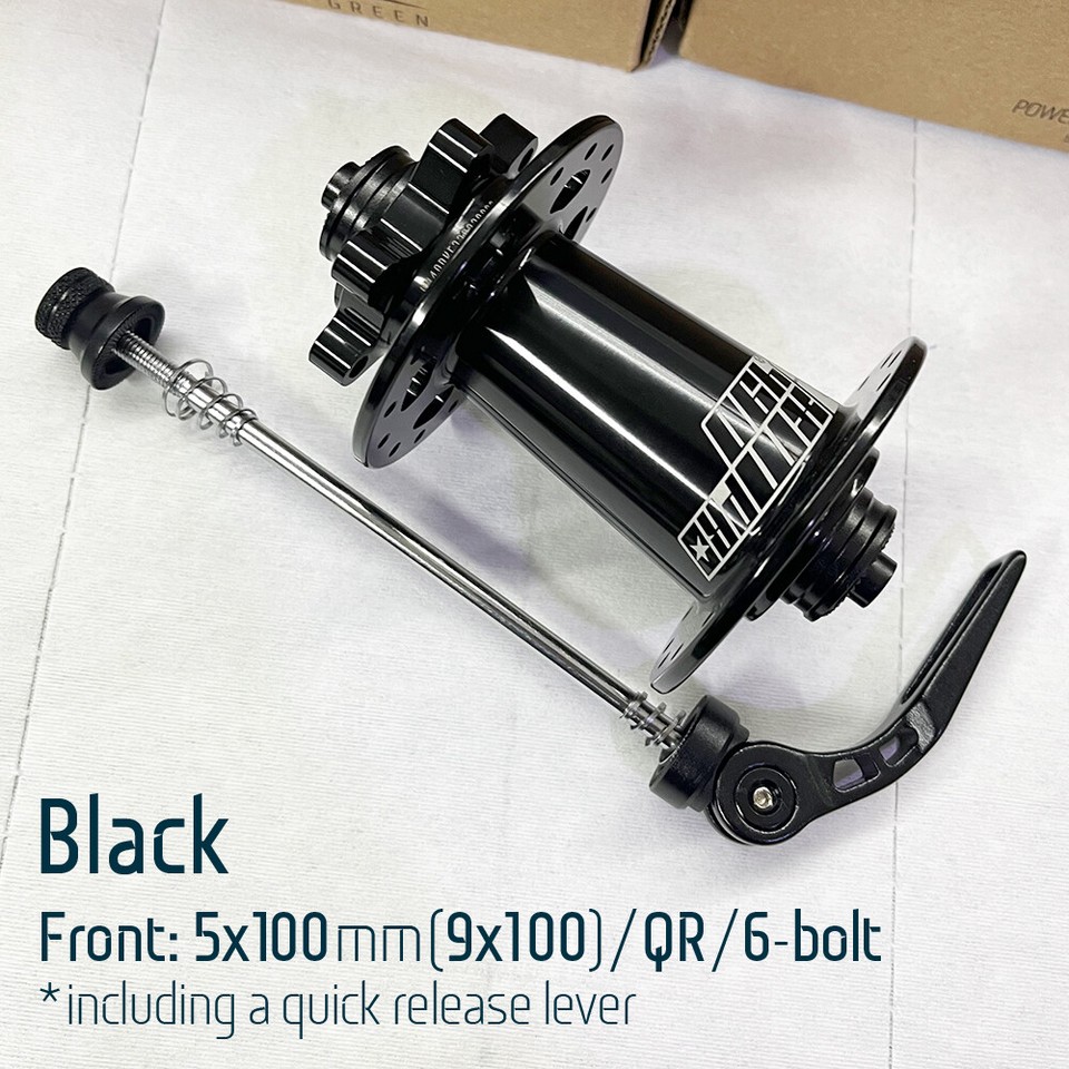 KOOZER XM490 Pro MTB Front Hub 28H 6-Bolts 72HD Disc QR Thru Axle ...