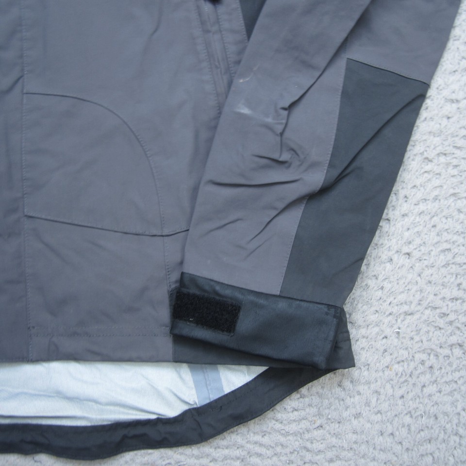 Gill KB1 Jacket Mens S Gray Waterproof Windbreaker Hooded Sailing Keel ...