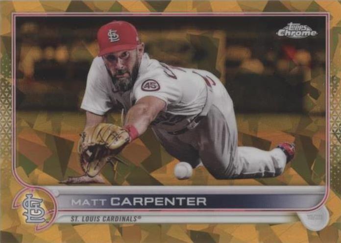 2022 Topps Chrome Sapphire Edition - Matt Carpenter #484 Gold /50 for ...