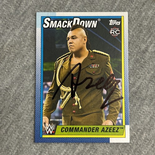 2021 Topps Heritage WWE #56 Commander Azeez Signed IP Auto | eBay