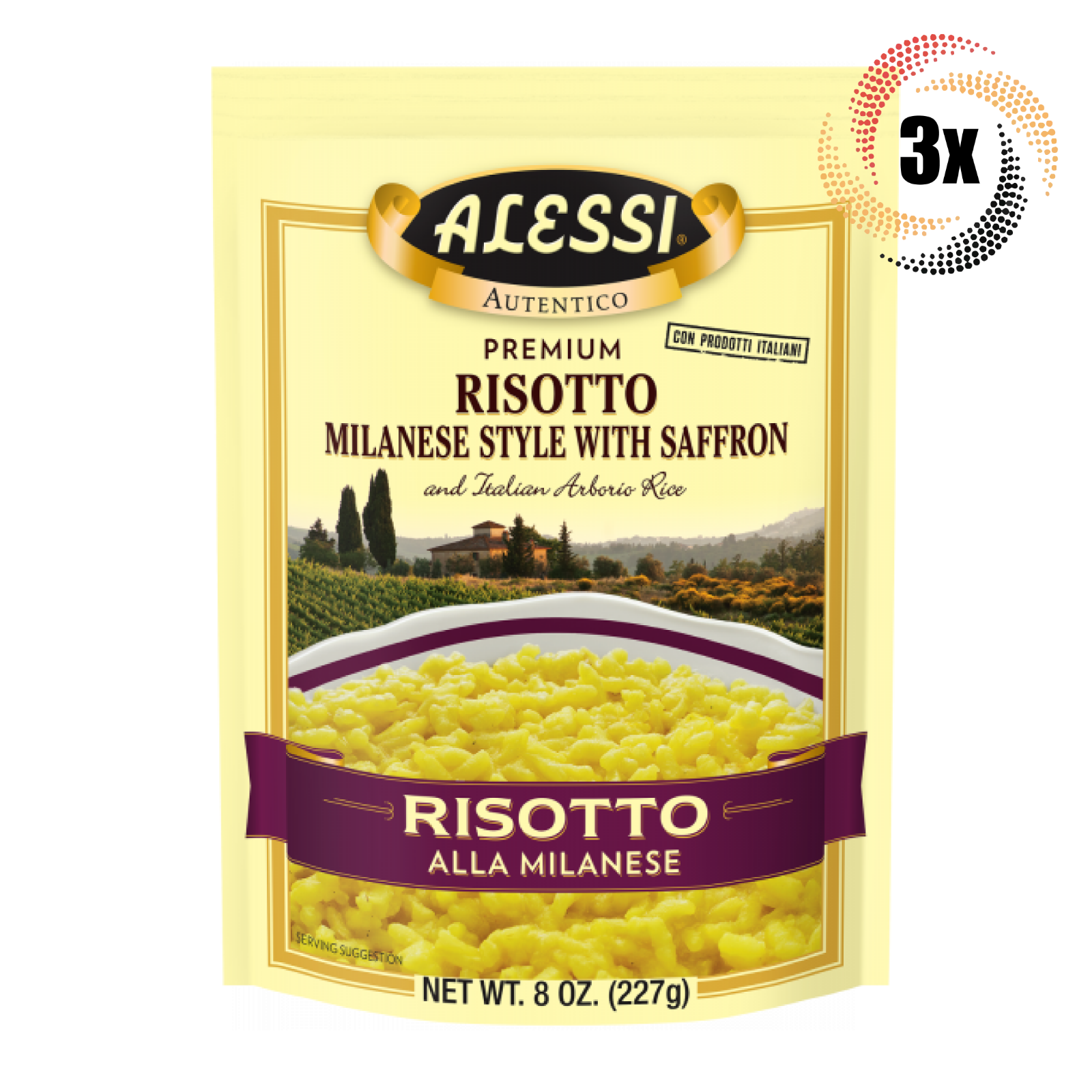 3x Packs Alessi Autentico Premium Risotto Milanese Saffron & Arborio ...