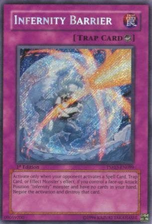 Infernity Barrier - TSHD-EN089 - Secret Rare NM Shining Darkness Yugioh ...