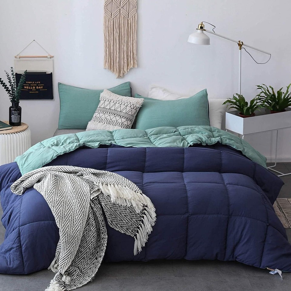 Quilted Ultra Soft Comforter Set Reversible, Duvet Insert ...