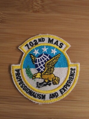 Original USAF 702nd MAS Professionalism And Experience Patch | eBay