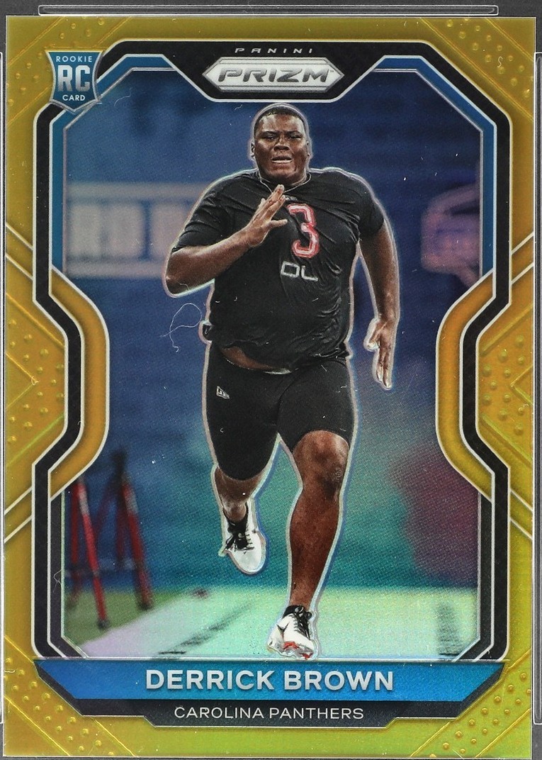 2020 Panini Prizm - Rookie Derrick Brown #365 Gold Prizm /10 (RC) for ...