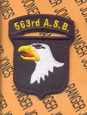563rd ASB Avn Spt Bn 101 Airborne Air Assault patch | eBay