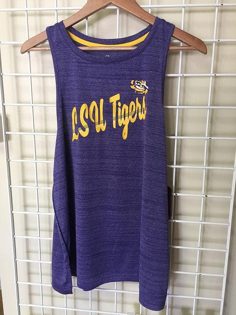 LSU Tigers Womens Tank Top Shirt Purple Free Shipping! | eBay