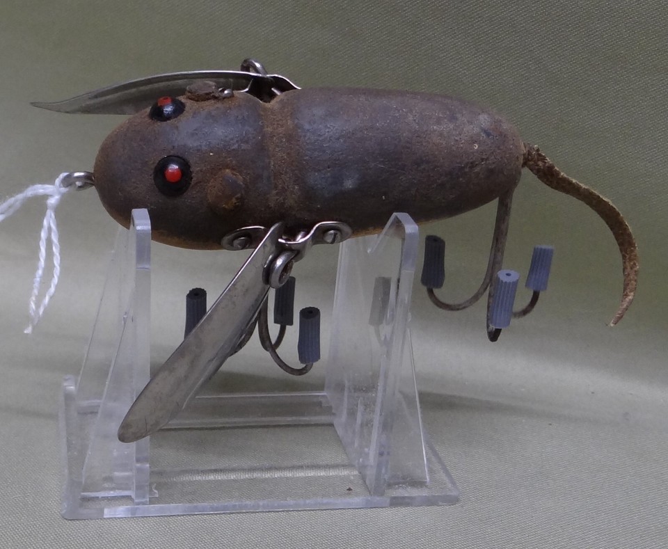 Heddon Crazy Crawler, #2100, Bug Eye, 2 3/4", 2 Pc. Hwd., c. 1938-45 | eBay