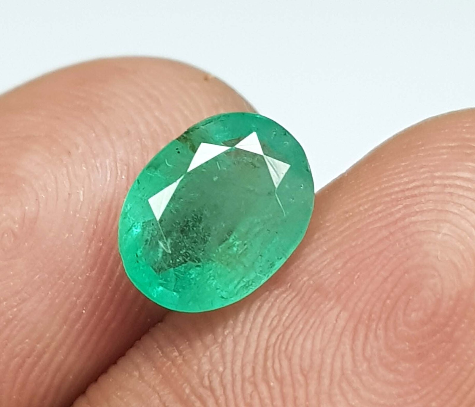 1.89 Ct Natural Emerald Oval Cut 7X9mm Zambia Mines Top Luster AA+ ...