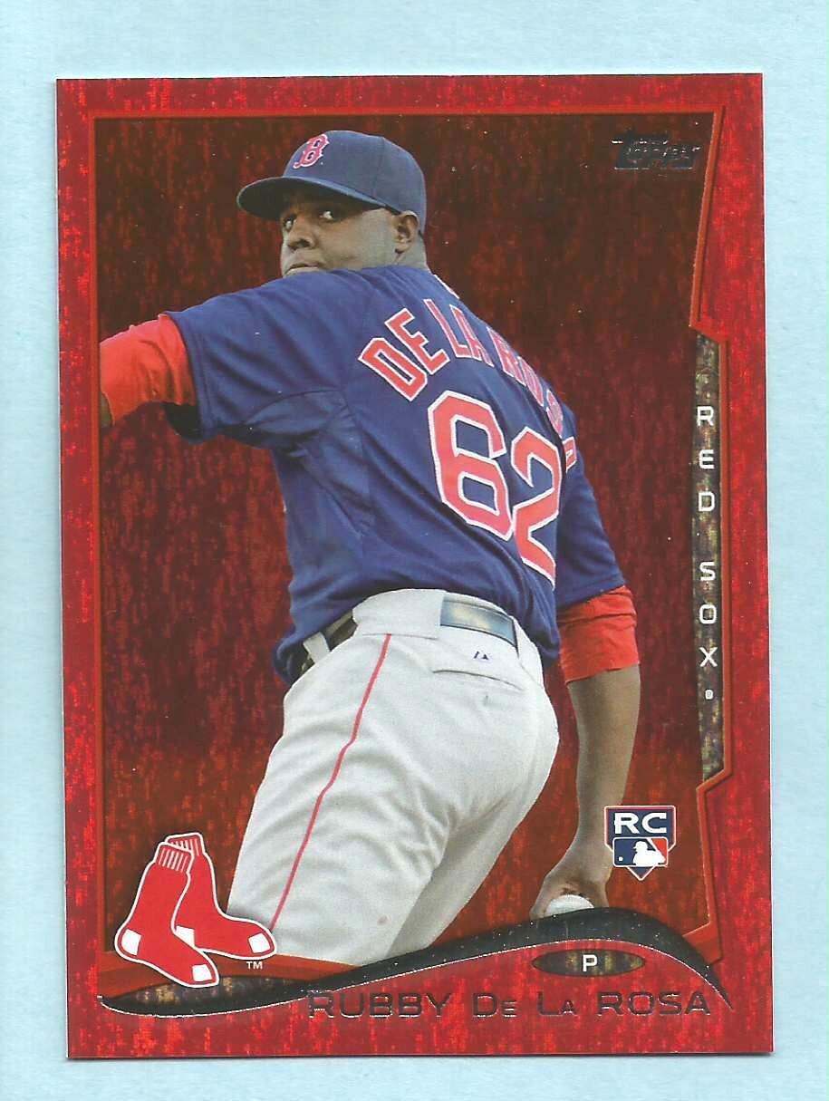2014 Topps Baseball Update Rubby De La Rosa US-202 ROOKIE Red Sox RED ...
