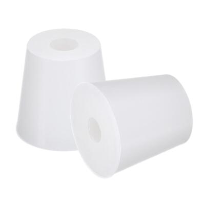 Silicone Rubber Tapered Plug 22mm to 29mm w Hole White 2 Pieces | eBay