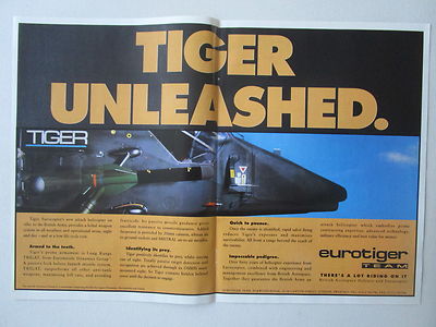 1994-1995 PUB EUROCOPTER BRITISH AEROSPACE TIGER TIGRE TRIGAT MISSILE ...