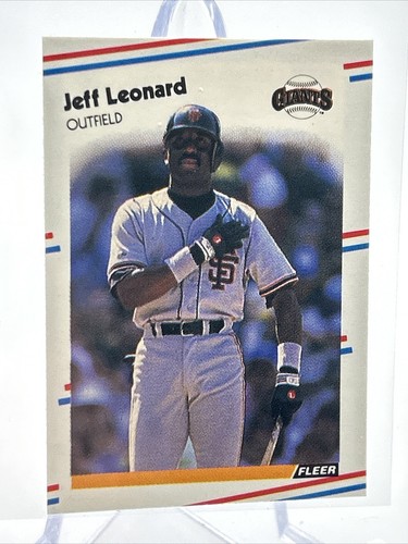 1988 Fleer Classic MINI Jeff Leonard Baseball Card #117 Mint FREE ...