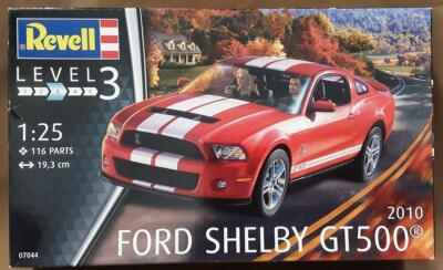 Revell 1/25 Scale 2010 Ford Shelby GT500 Mustang Plastic Model Kit ...